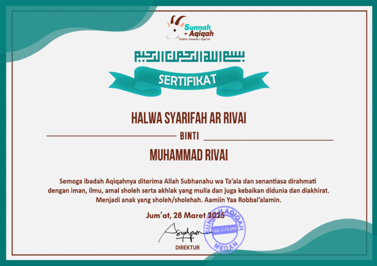 sertifikat bg rivai | PDF