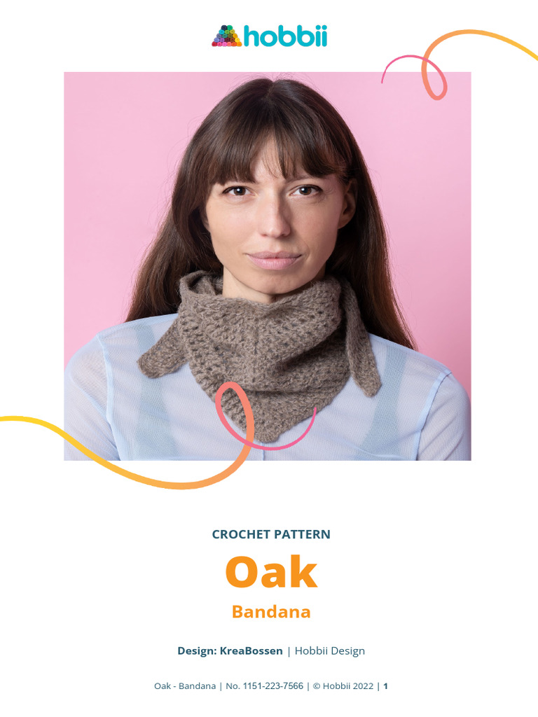 oak-bandana-us-google-docs | PDF | Crochet | Woven Fabrics
