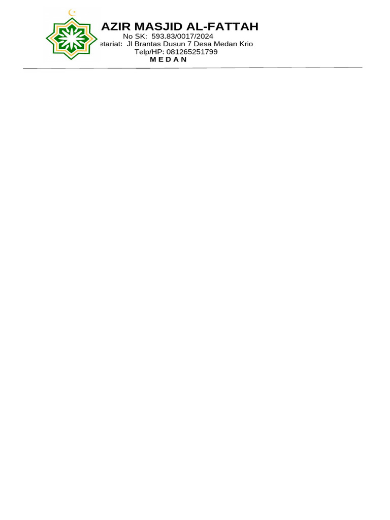 Format-Kop-Surat Alfattah | PDF