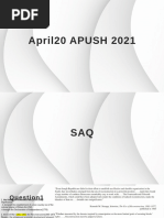 APUSH Thesis Statement Guidelines | PDF | Cognition