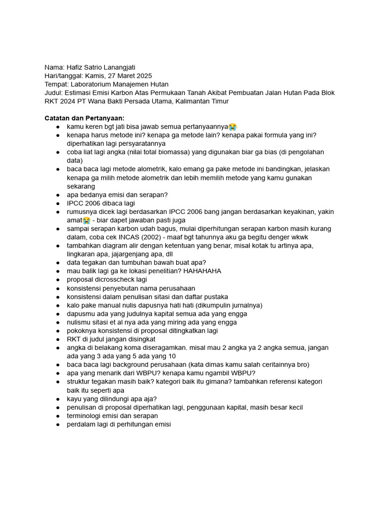 Notulensi Sempro Jati | PDF