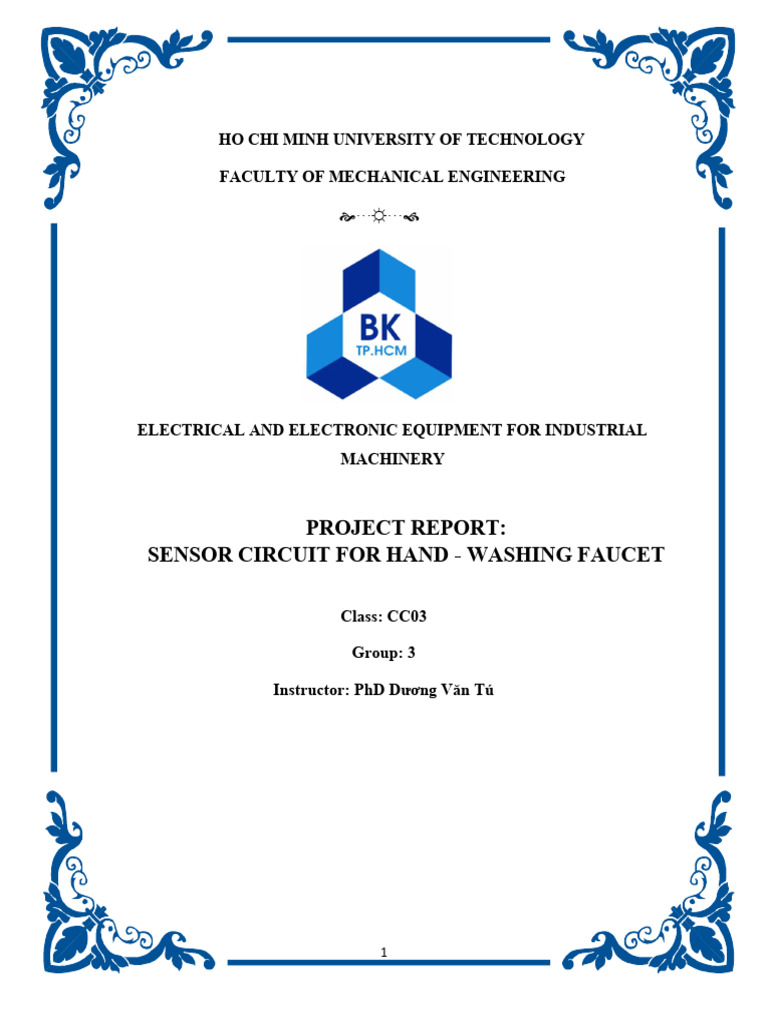 Group 3 - CC03 - Electrical and Electronic Equipment For Industrial Machinery Project Report ...
