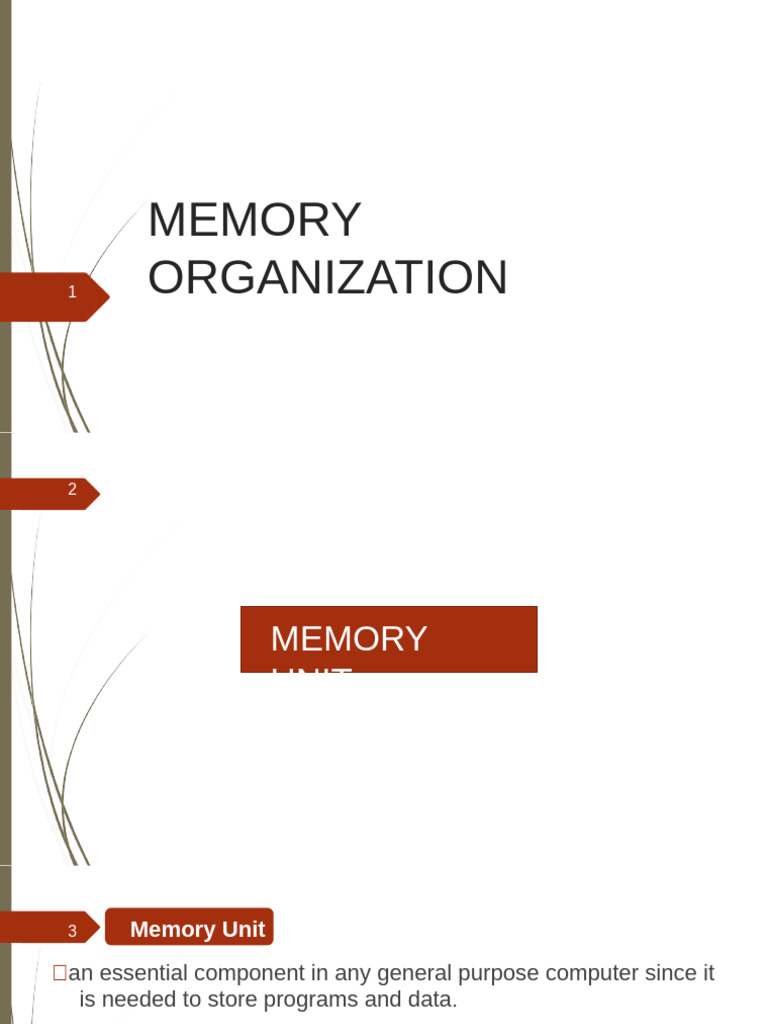 Memory Organization Unit-4 | PDF | Computer Data Storage | Random ...