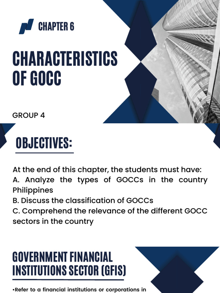 Types of GOCCs in the Philippines | PDF | Public Utility | Privatization