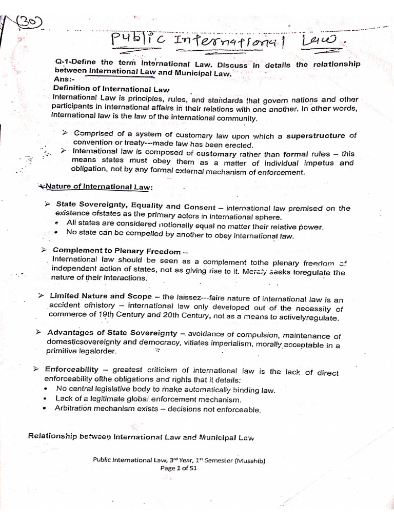 Public International Law | PDF