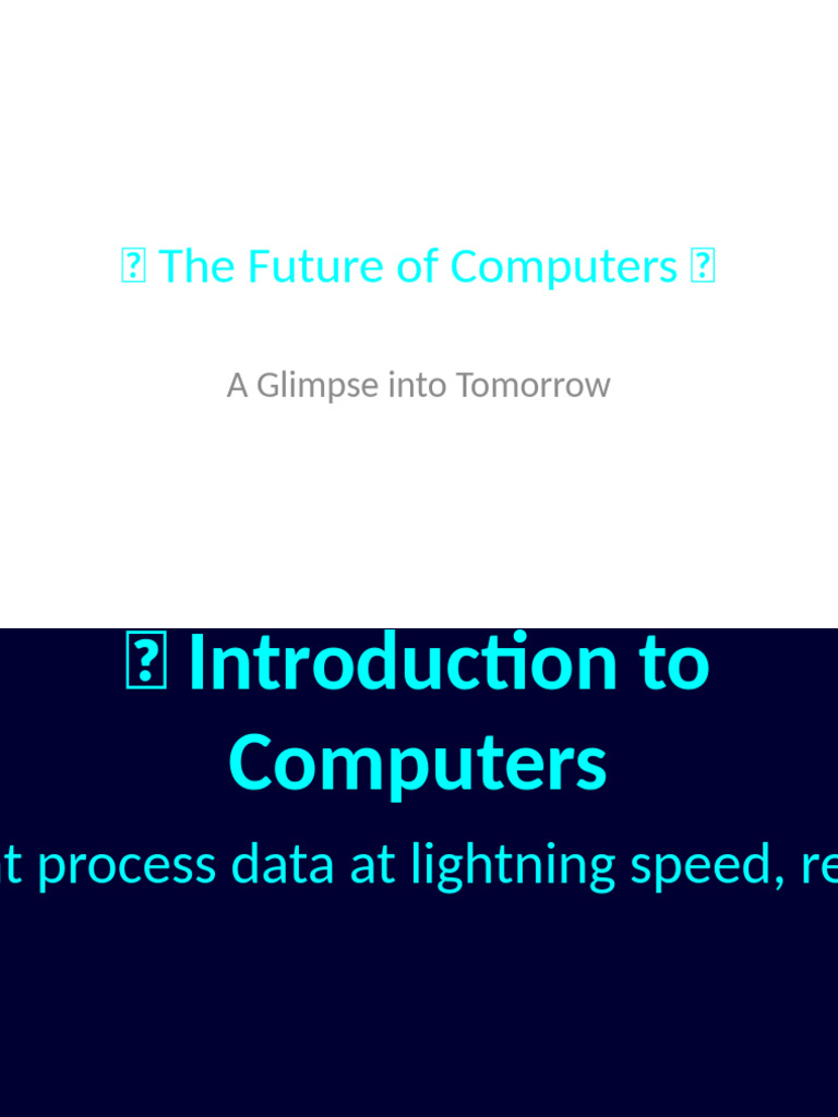 Futuristic Computer Presentation | PDF