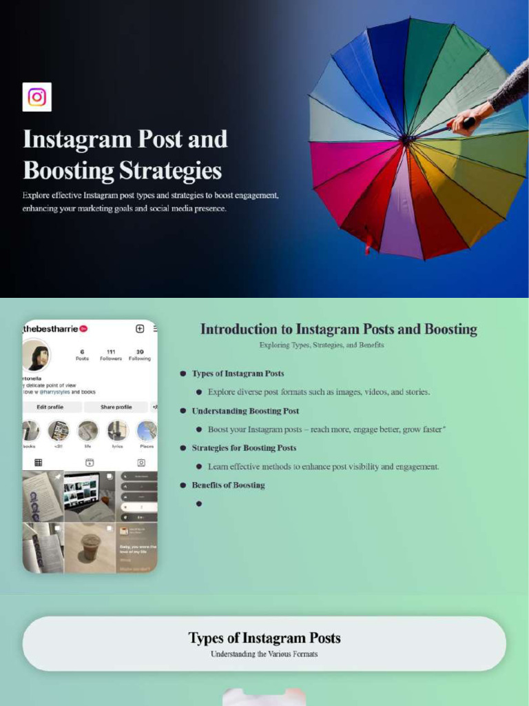 Instagram Post and Boosting Post Analysis - Maryam Shaikh | PDF