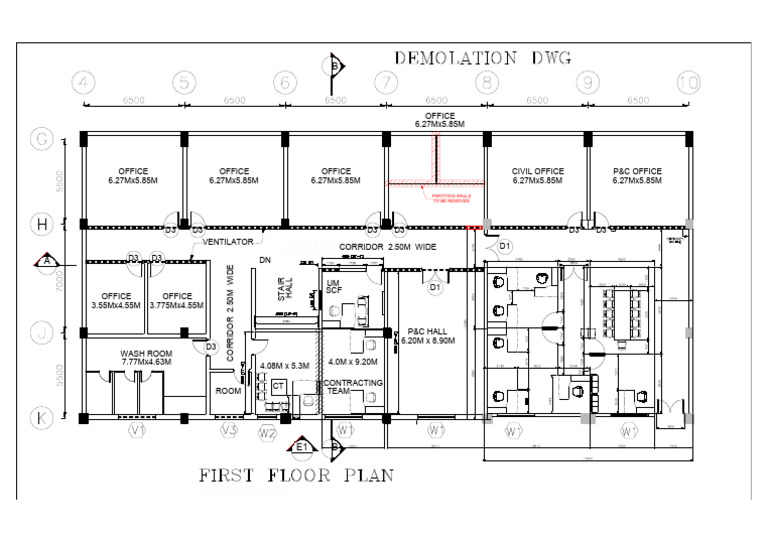 First Floor Plan Layout and Dimensions | PDF