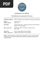 DoD Directive 5000.01 The Defense Acquisition System 9 Sept 2020 | PDF ...