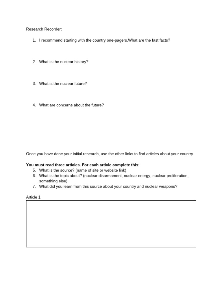 Nuclear Research Organizer | PDF