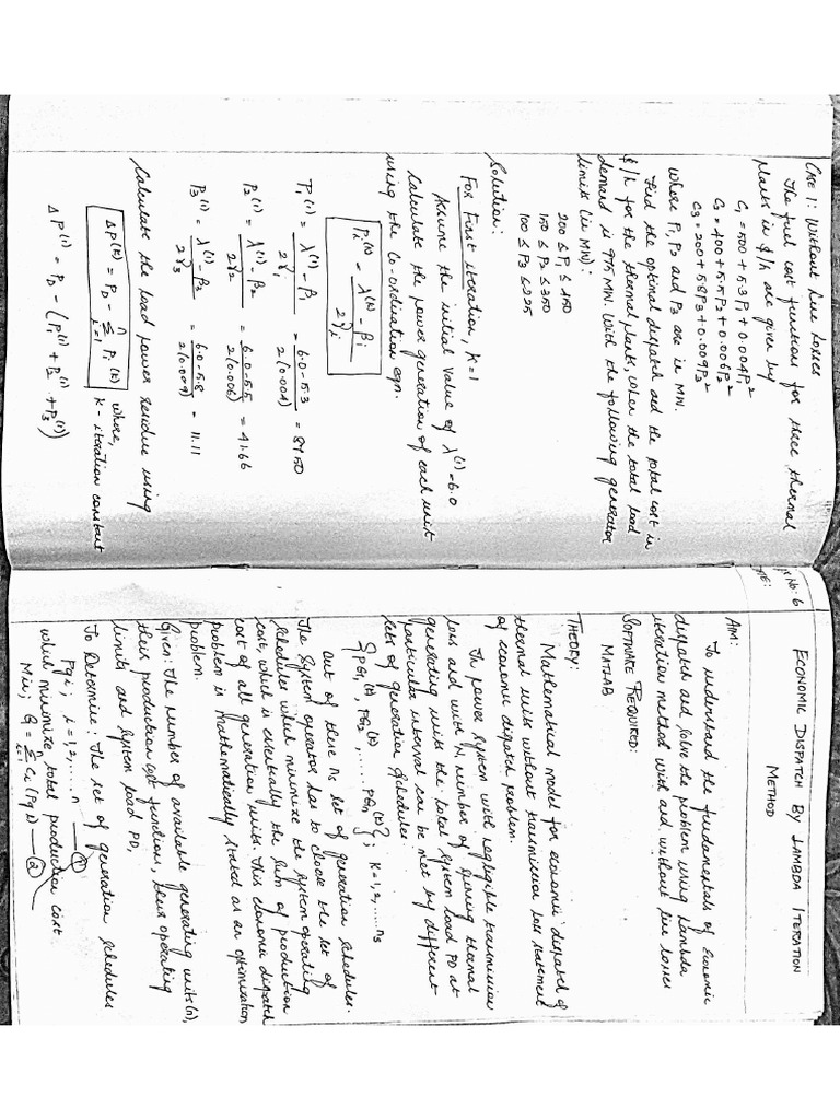 Economic Dispatch Pdf