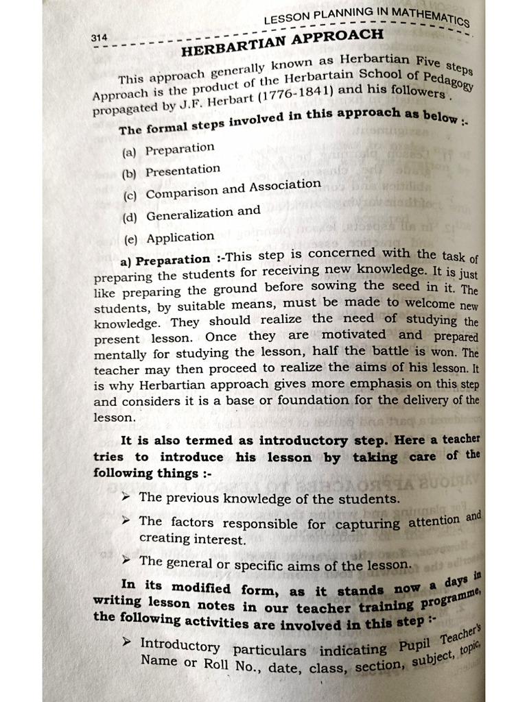 Herbartian Approach | PDF