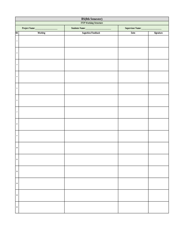 FYP Planner | PDF