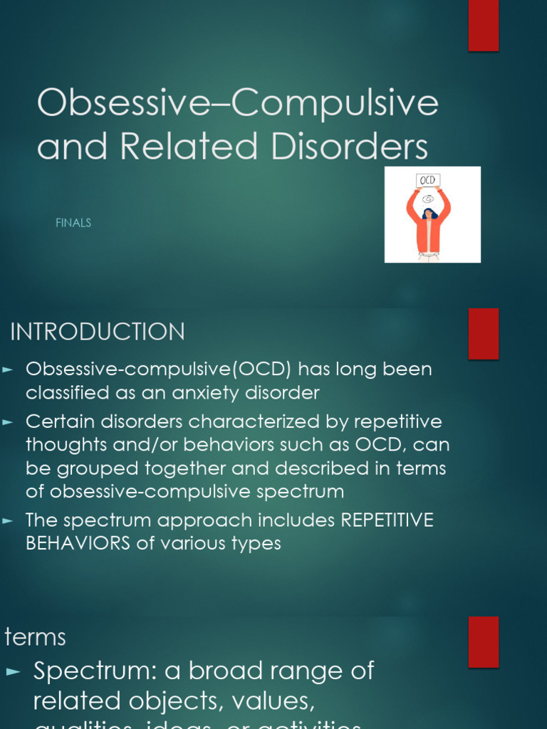 ObsessiveCompulsive and Related Disorders | PDF | Obsessive–Compulsive ...