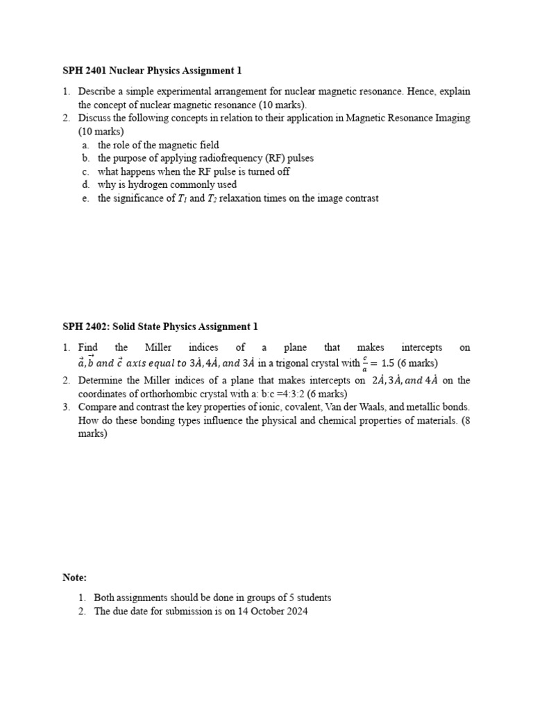 BEd Sci Y4 Assignment | PDF