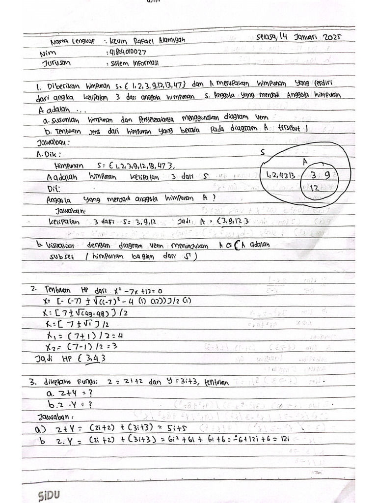 Kevin Rafael Uas MTK | PDF