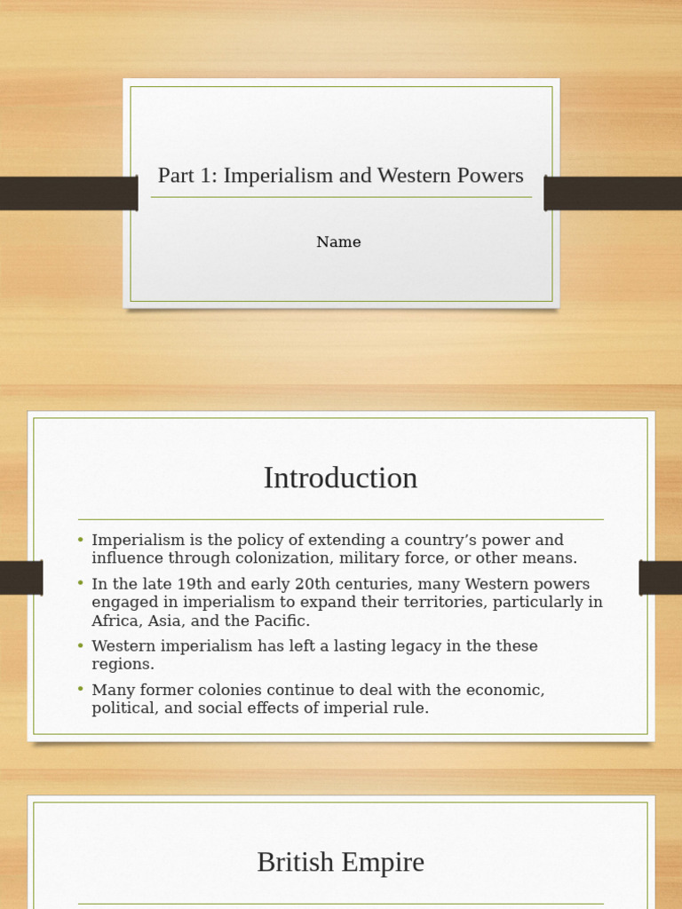 Imperialism and Western Powers | PDF | Imperialism | British Empire