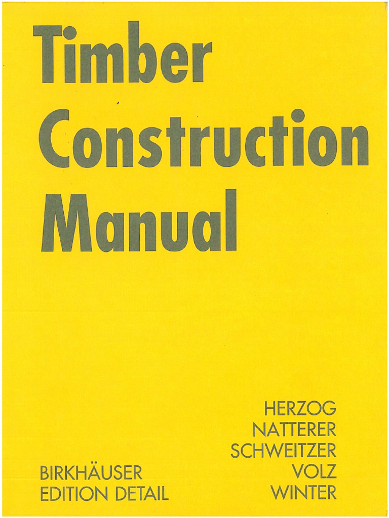 Timber Construction Manual | PDF