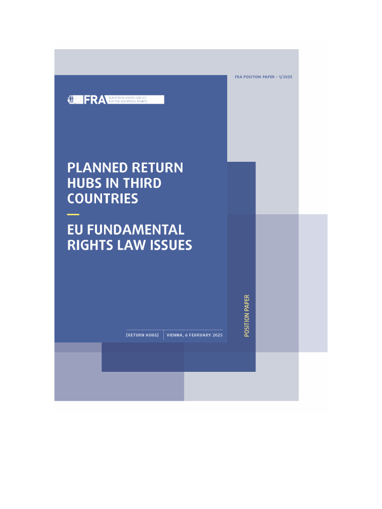 Planned Return Hubs in Third Countries EU Fundamental Rights Law Issues ...