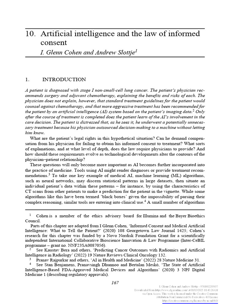 AI's Impact on Informed Consent Law | PDF | Artificial Intelligence ...