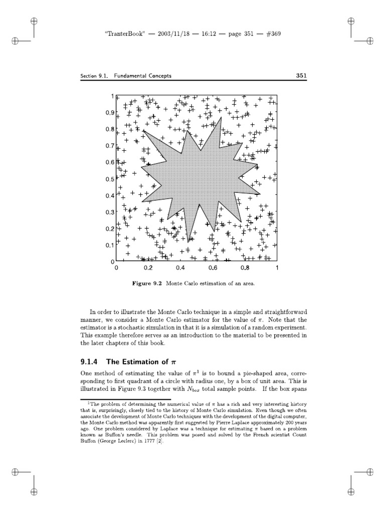 Pi Montecarlo estimation | PDF
