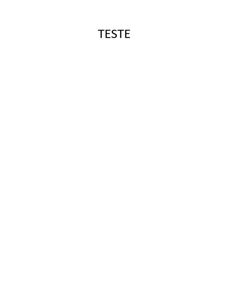 Teste | PDF