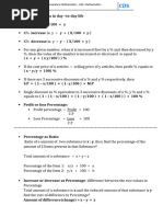 Successive Percentage Change Methods | PDF | Percentage | Ratio