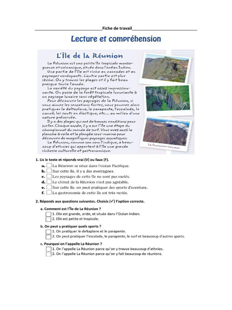 Reading_2_Les_vacances | PDF