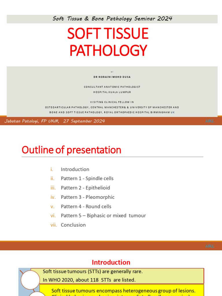 Soft Tissue Tumor Pathology Overview | PDF | Sarcoma | Immunohistochemistry