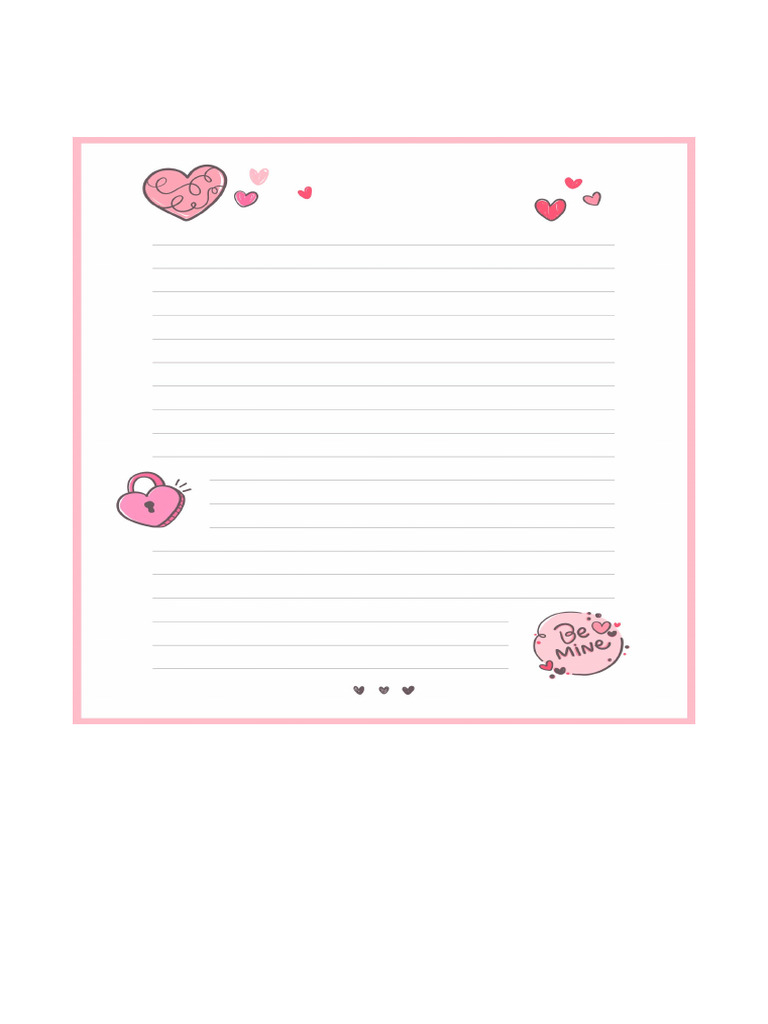 Free Printable Love Letter Paper 138761.Jpg | PDF