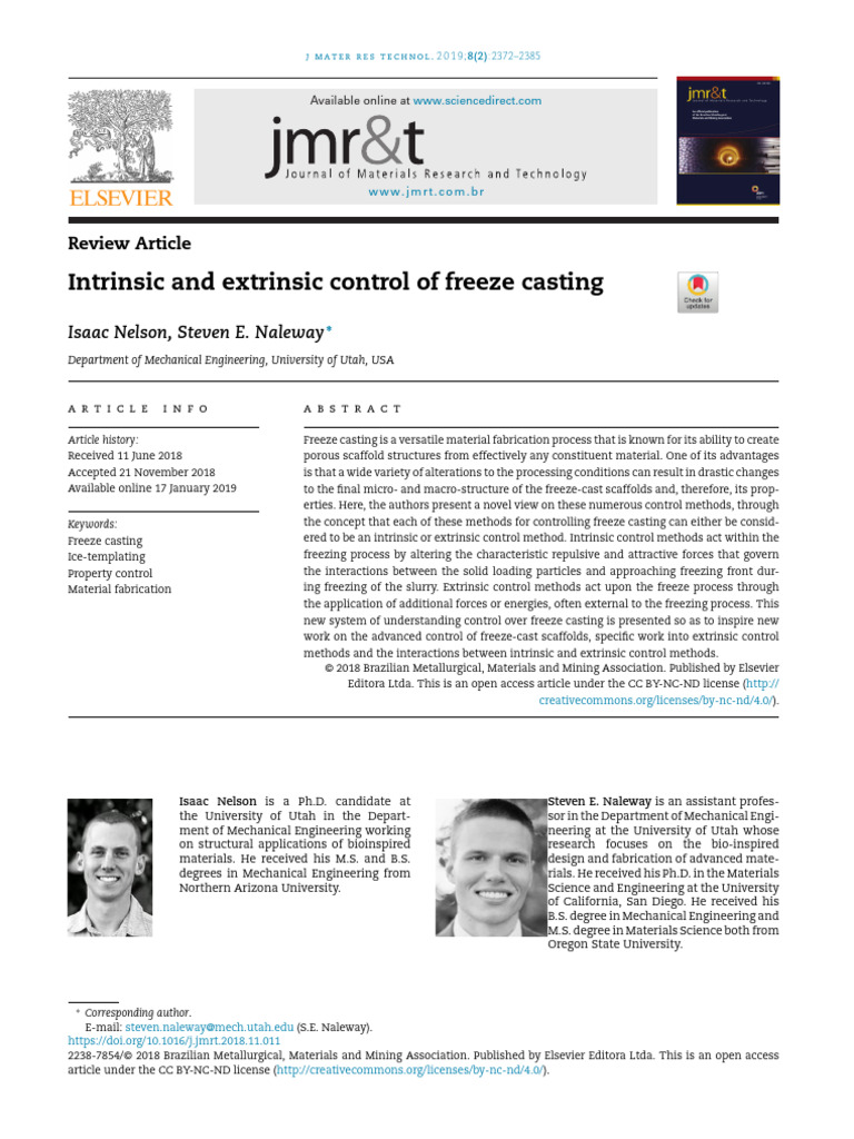 Intrinsic and Extrinsic Control of FR 2019 Journal of Materials ...