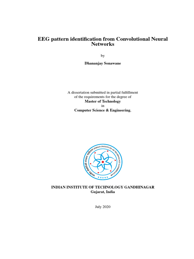 MTech Thesis Submit2 | PDF | Principal Component Analysis | Electroencephalography