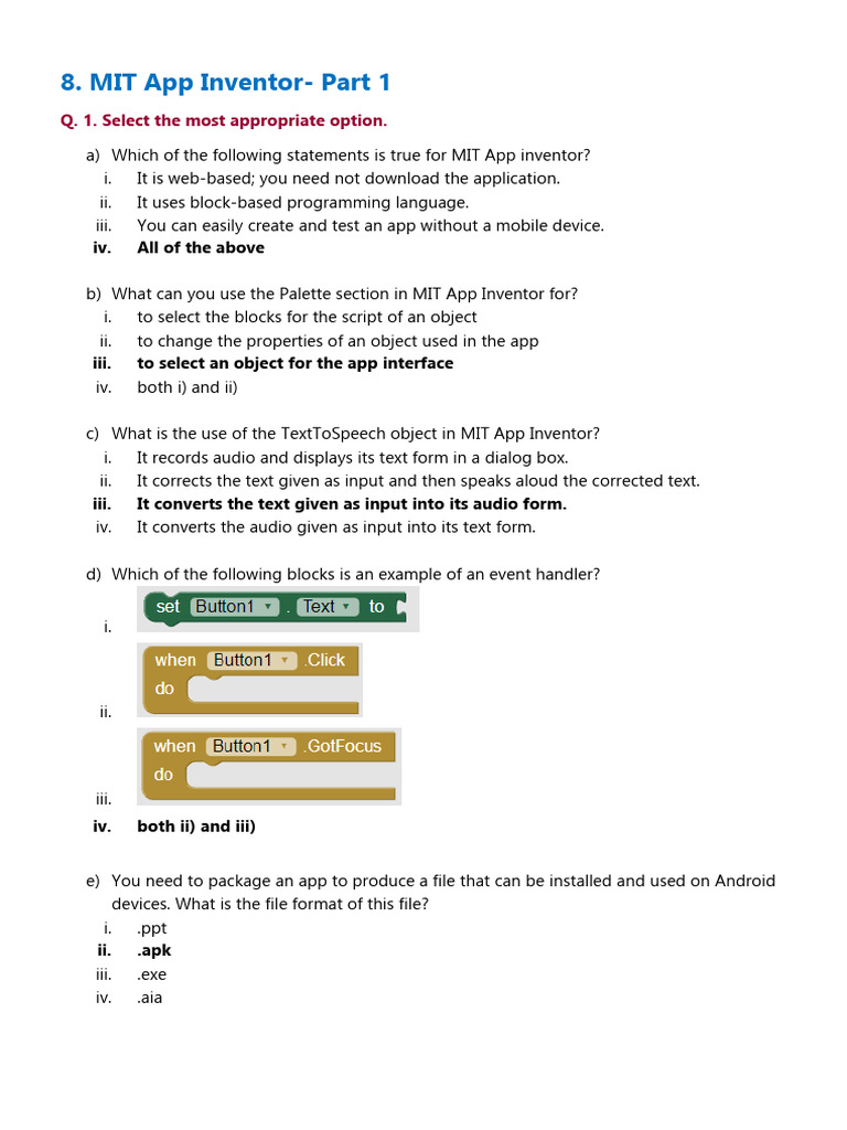 MIT App Inventor Basics and Activities | PDF | Mobile App | Emulator