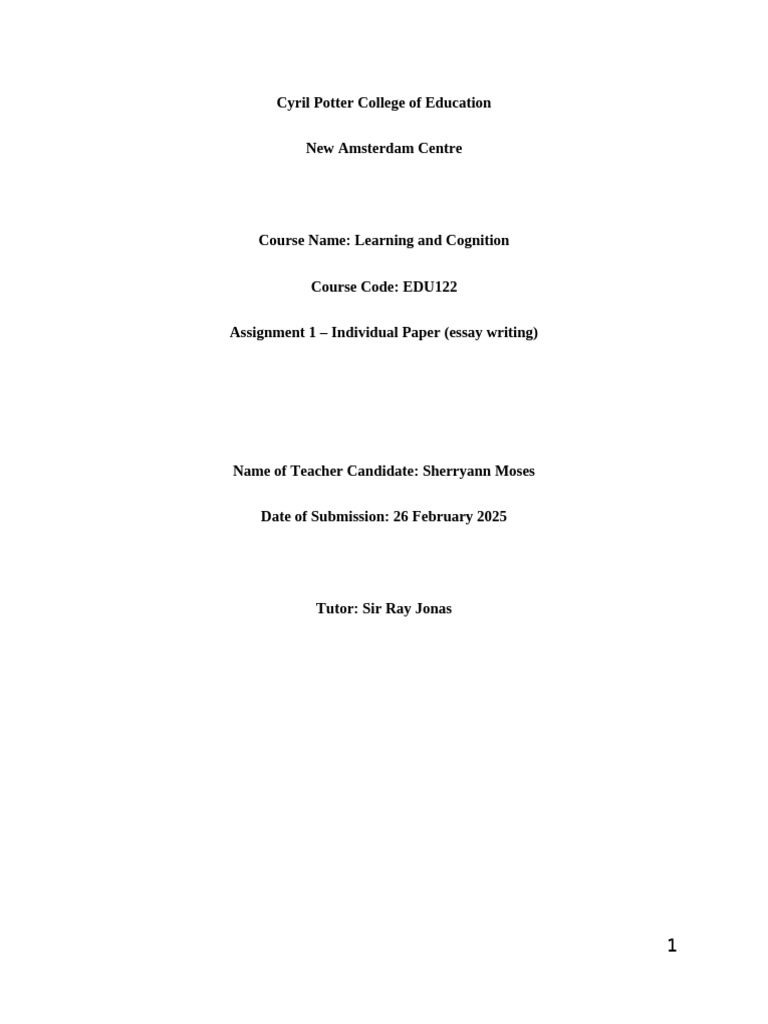 Social Factors in Guyana's Education | PDF | Learning | Guyana