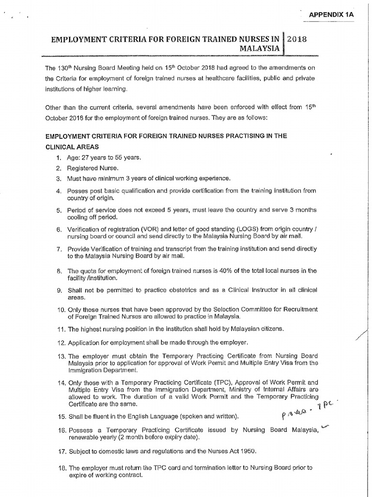 Appendix 1 A - Emp Criteria (Clinical Areas) | PDF