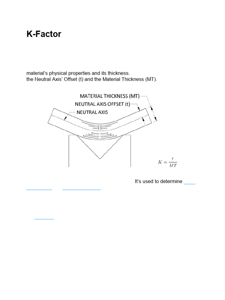Understanding K-Factor in Sheet Metal Design | PDF | Mechanical ...