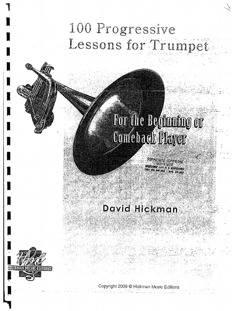 100 Progressive Lessons For Trumpet | PDF