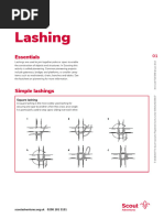 Square Lashings for Trestle Building | PDF | Knot | Rope