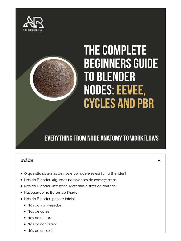O Guia Completo de PBR - Blender | PDF | Sombreador | Cor