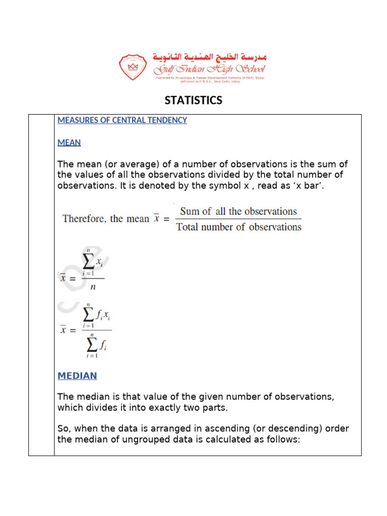 GR 9 STATISTICS-1 | PDF