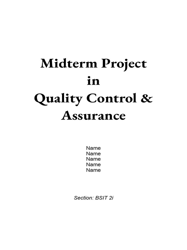 Midterm Project Template | PDF