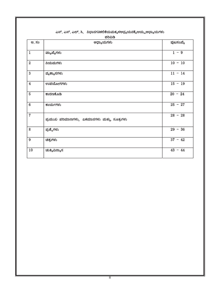 SSLC Science Package-02 | PDF