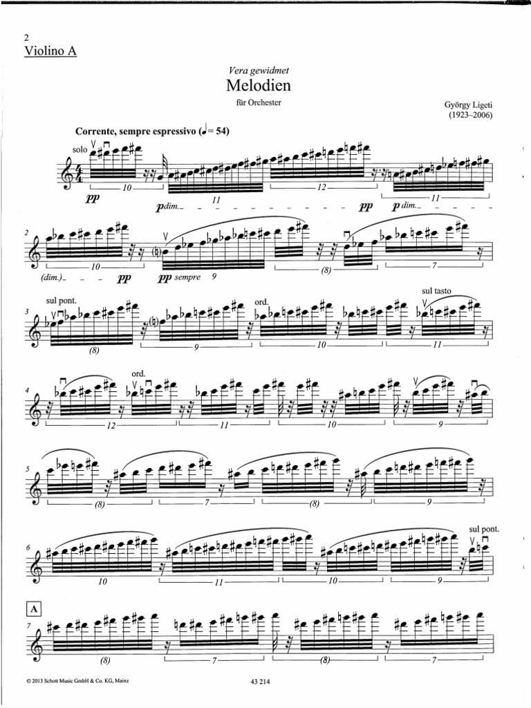 a_Ligeti - Melodien_Vl1 | PDF