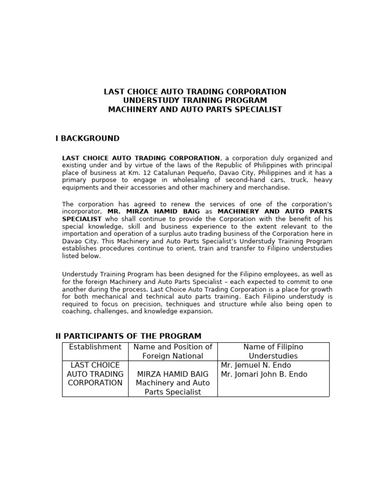 MIRZA HAMID BAIG-UNDERSTUDY RENEWAL | PDF | Cargo | Engines