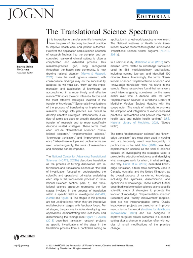 The Translational Science Spectrum 2021 Jogn | PDF | Clinical Trial | Science