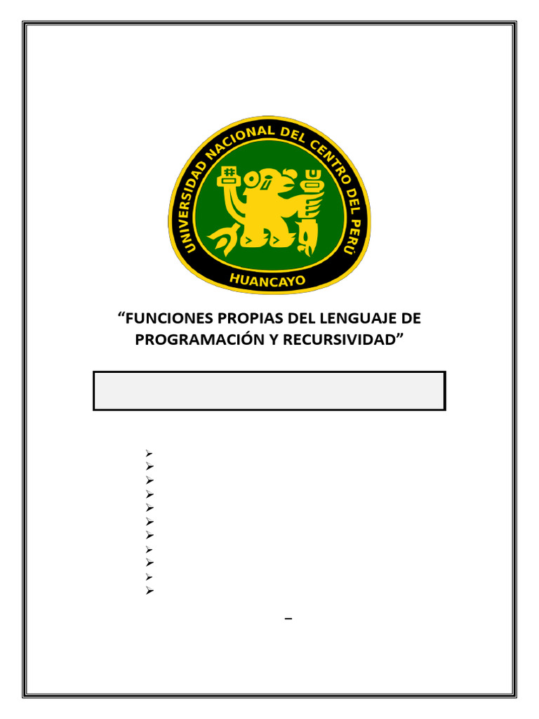 Monografía Lenguaje de Programación-1 | PDF | Recursividad | Lenguaje de programación