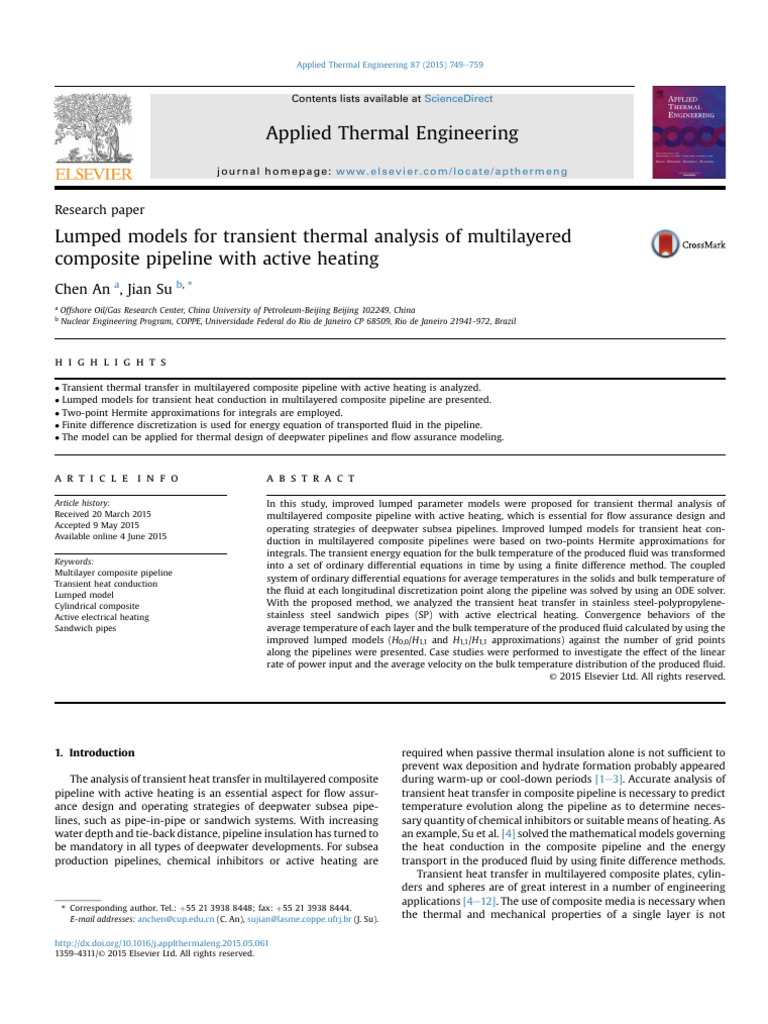 Lumped-models-for-transient-thermal-analysis | PDF | Thermal Conduction | Heat Transfer