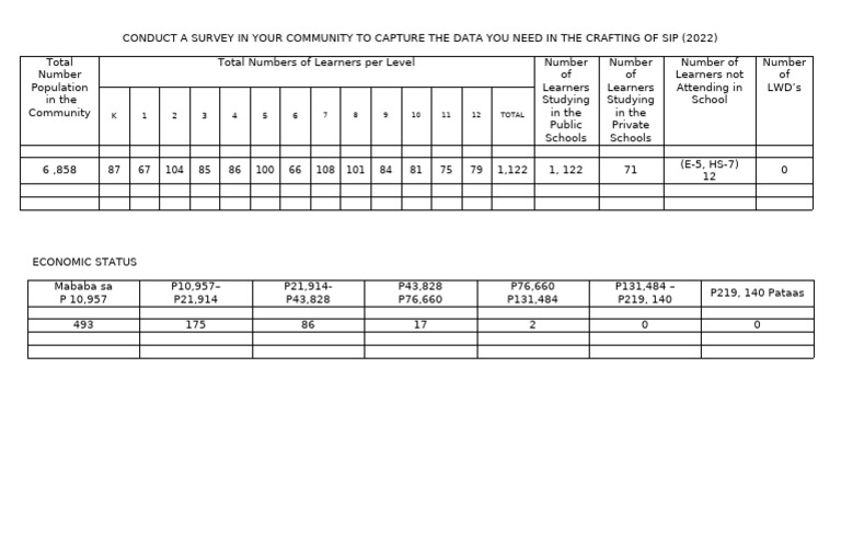 Brgy Mapping Survey 2022 | PDF