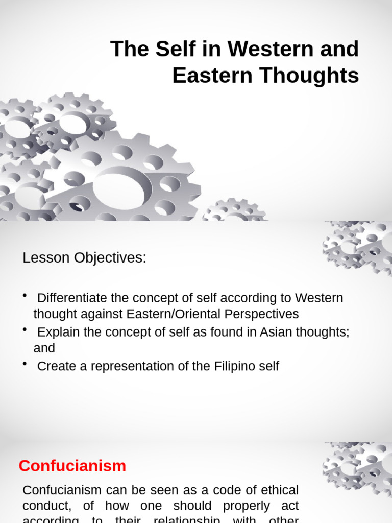4. the Self in Western and Eastern Thoughts (1) | PDF | Tao | Confucianism