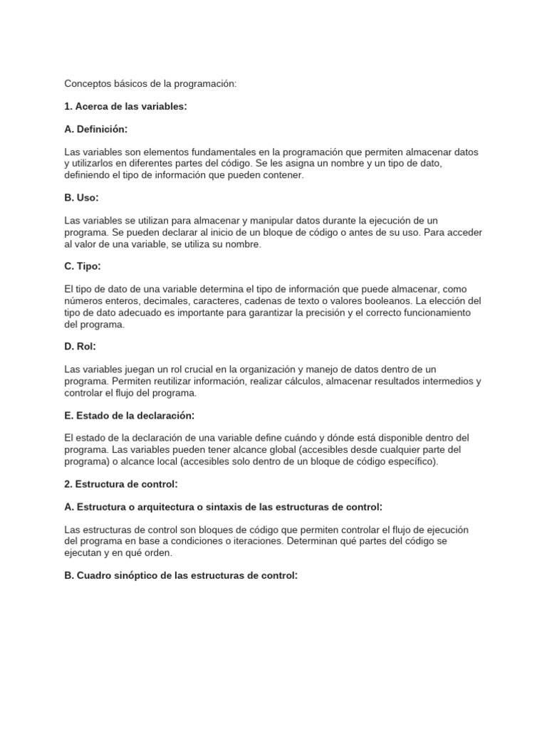 Fundamentos de Programación en Java | PDF | Variable (informática) | Tipo de datos